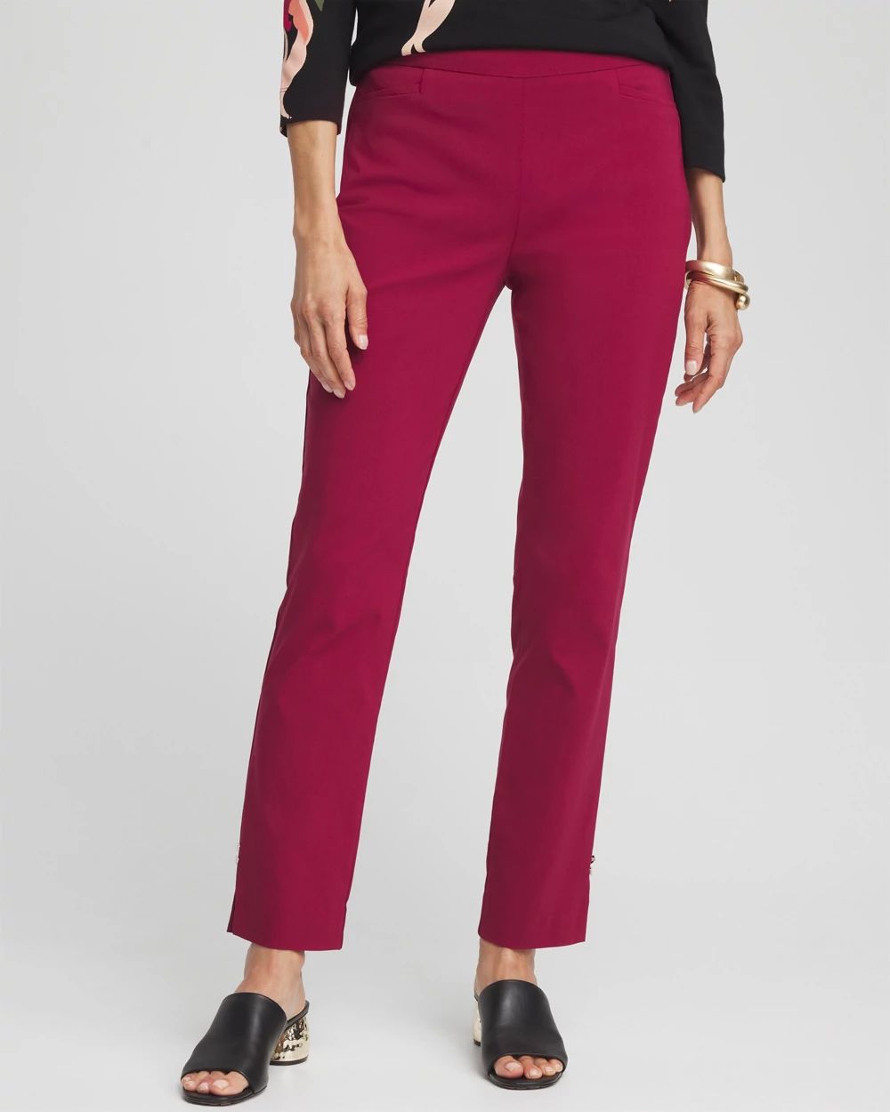 Brigitte Rivet Slit Ankle Pants | Chico's Brigitte Rivet Slit Ankle Pants | Chico's